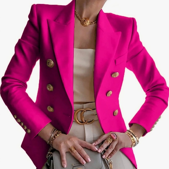 5665 | Jackets & Coats | Raspberry Pink Blazer | Poshmark